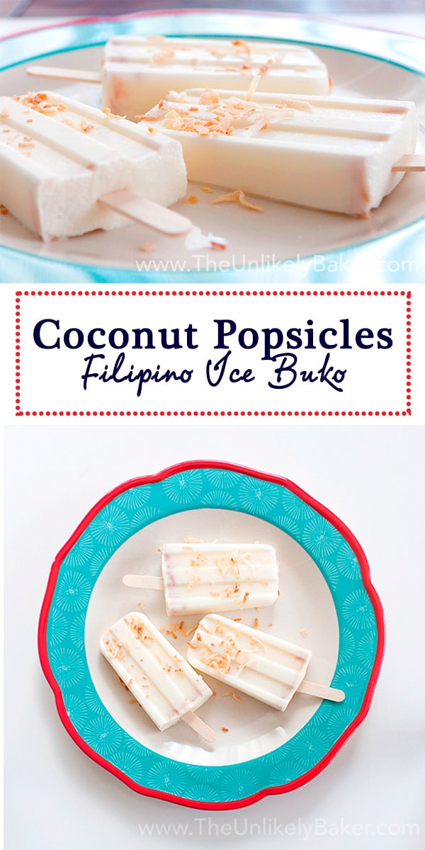Coconut Popsicles (Filipino Ice Buko)