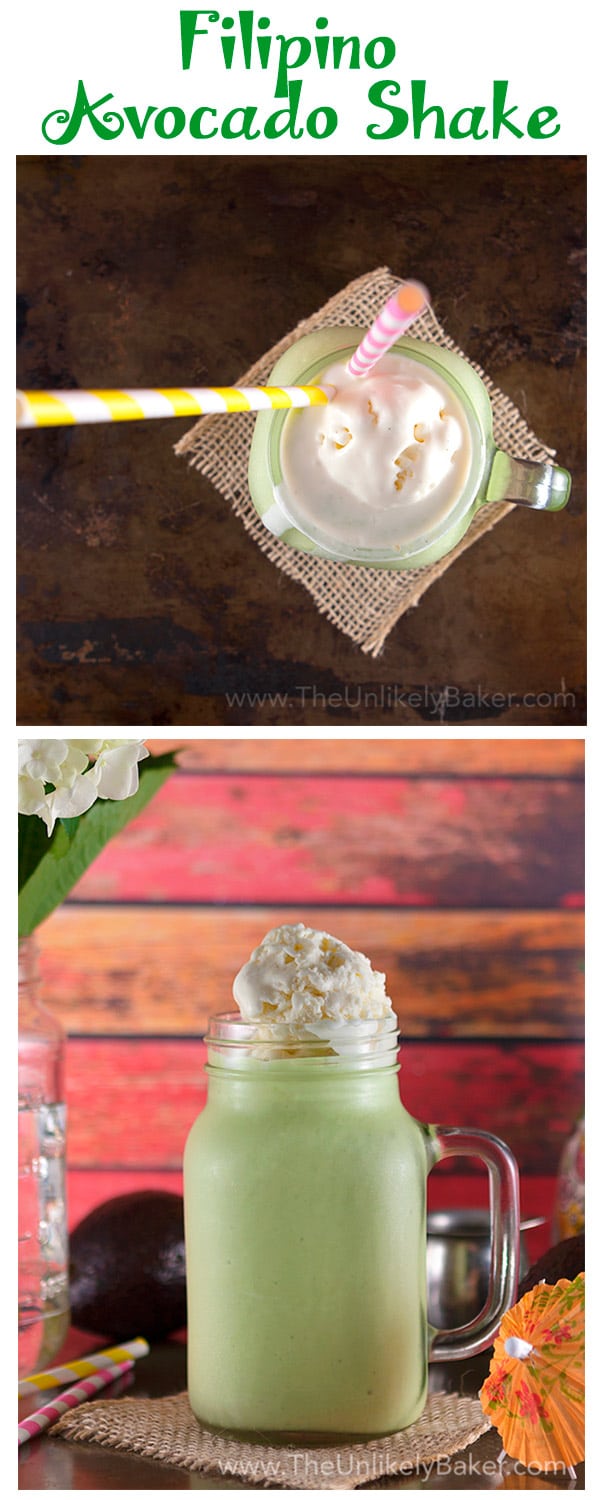 Avocado Milkshake (Filipino Recipe)