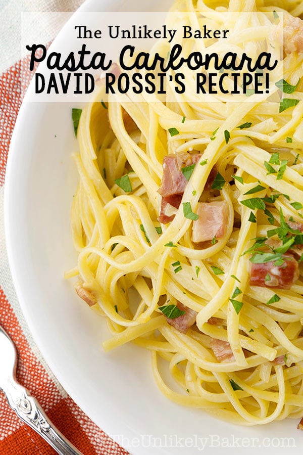 David Rossi’s Carbonara Recipe (Copycat)