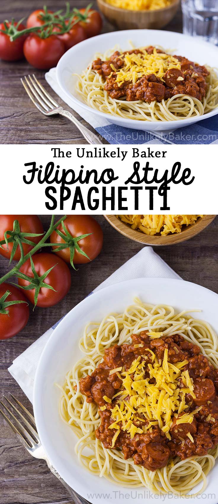 Filipino Style Spaghetti - Sweet and Salty!