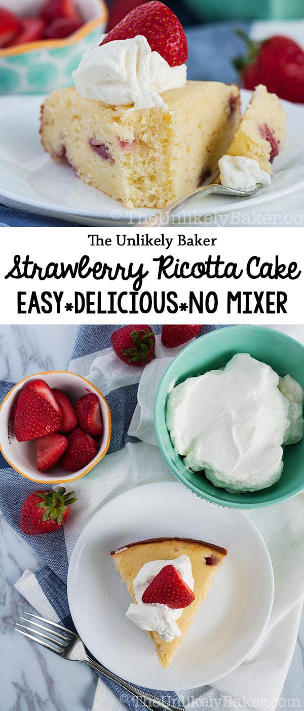 Strawberry Ricotta Cake (Easy No-Fail Recipe)