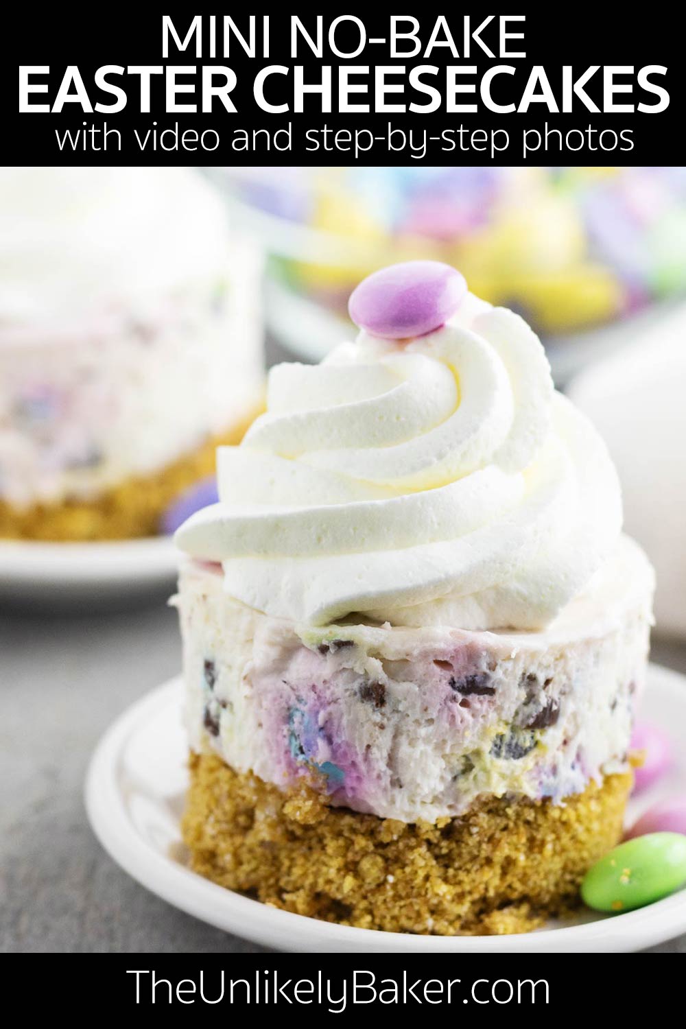 Mini Easter Cheesecakes (No Bake)