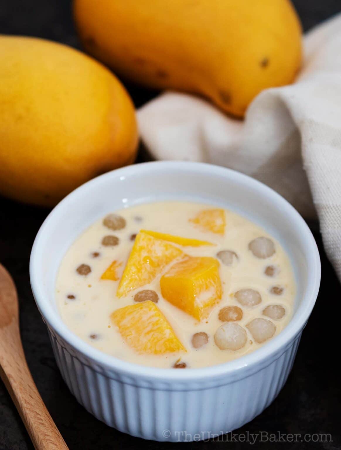 Mango Sago Recipe - Filipino Dessert - The Unlikely Baker
