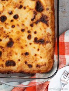 Filipino Cassava Cake with Macapuno