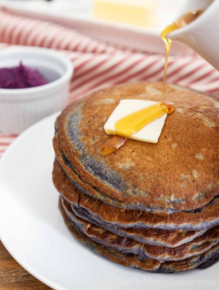 Ube Pancakes - Soft Fluffy Filipino Pancake Recipe