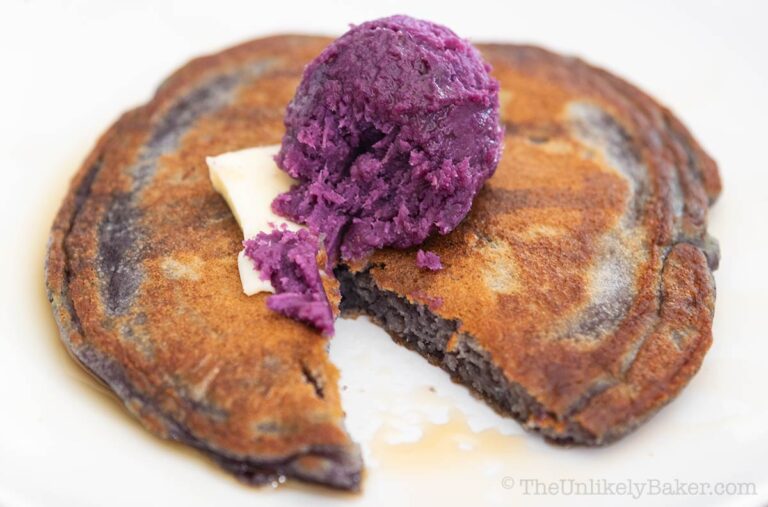 Ube Pancakes - Soft Fluffy Filipino Pancake Recipe