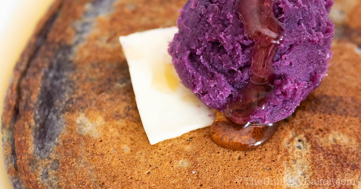 Ube Pancakes - Soft Fluffy Filipino Pancake Recipe