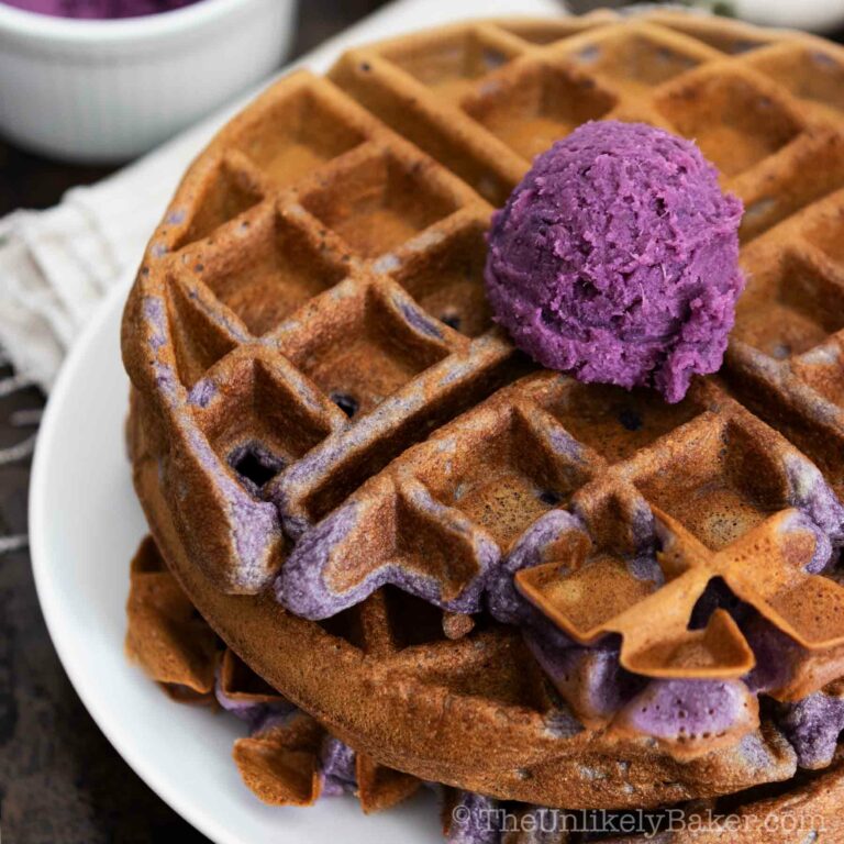 The Best Ube Waffles