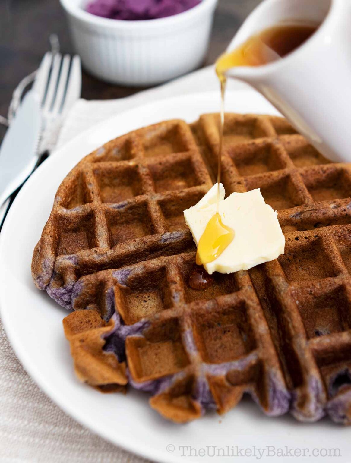 The Best Ube Waffles