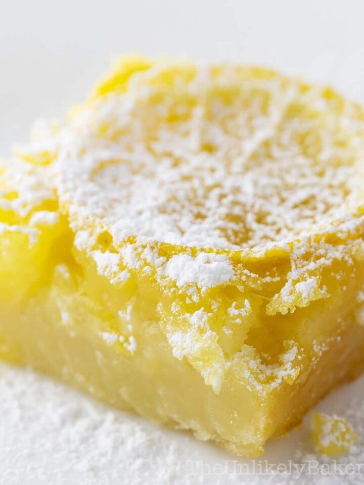Mango Bars Recipe with Shortbread Crust and Crumble - The Unlikely Baker