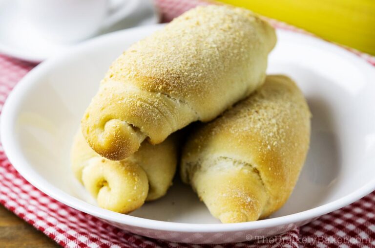 Filipino Spanish Bread Recipe - The Unlikely Baker®