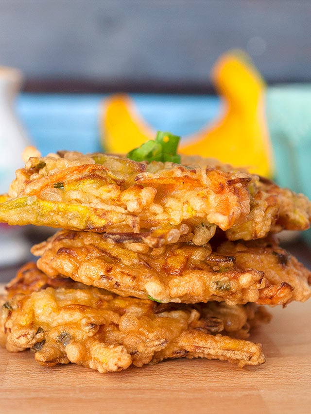 Okoy Kalabasa (Squash Fritters) - The Unlikely Baker