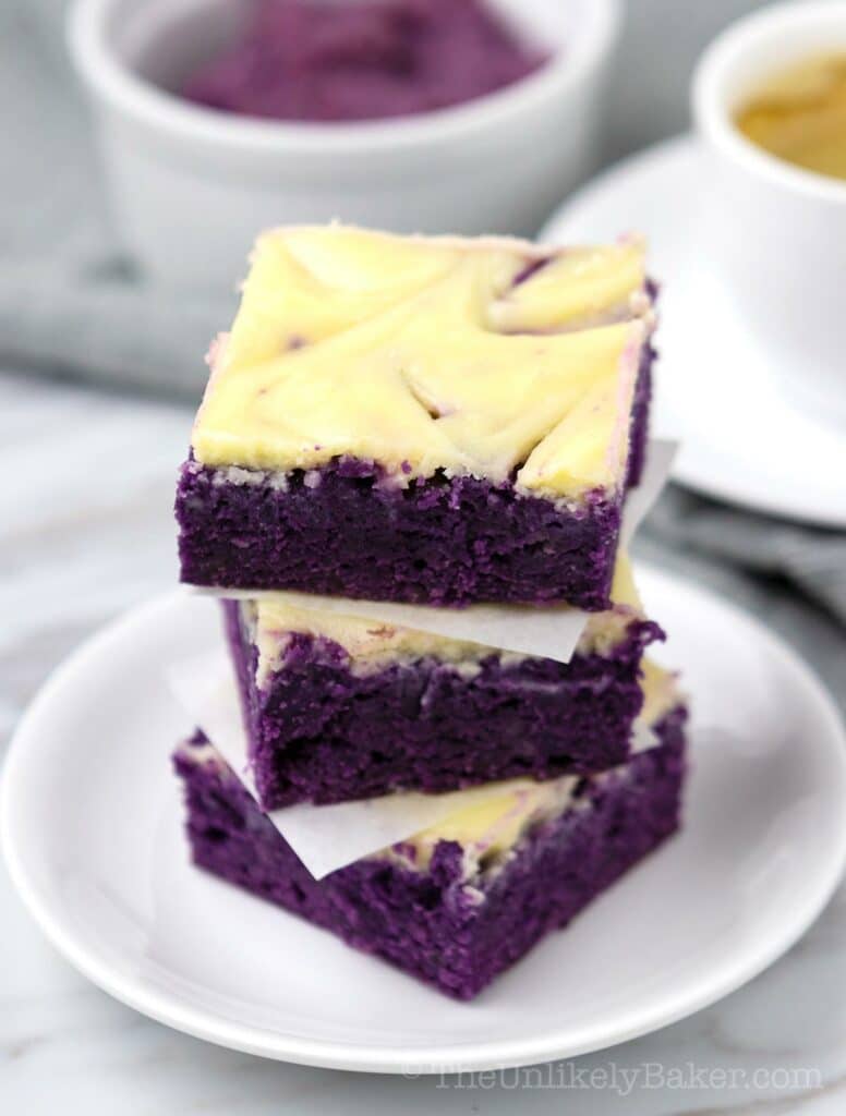 Ube Cheesecake Bars Recipe