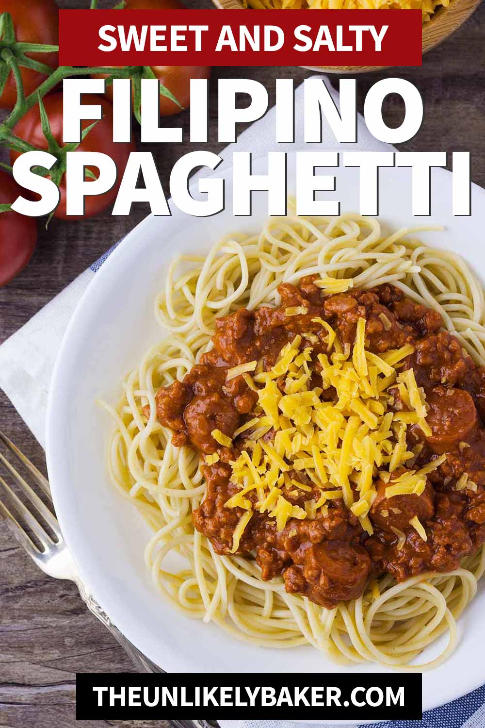 Filipino Style Spaghetti - Sweet and Salty!