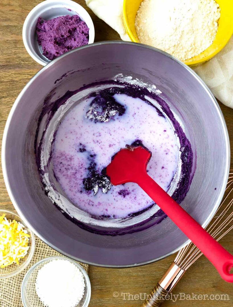 Baked Ube Donuts Recipe