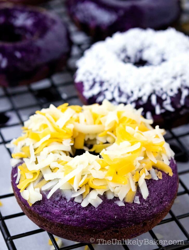 Baked Ube Donuts Recipe