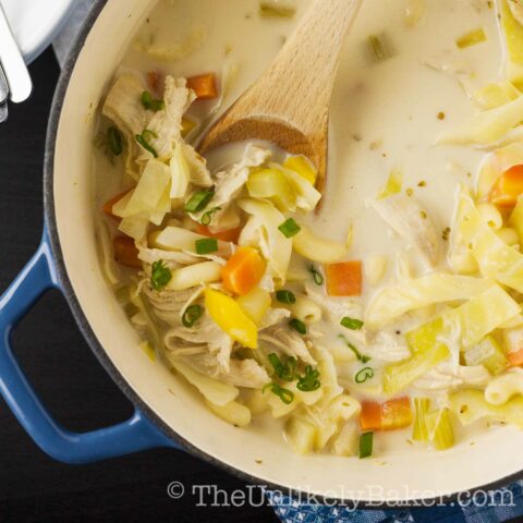 Chicken Sopas Recipe (Chicken Macaroni Soup Filipino Style)