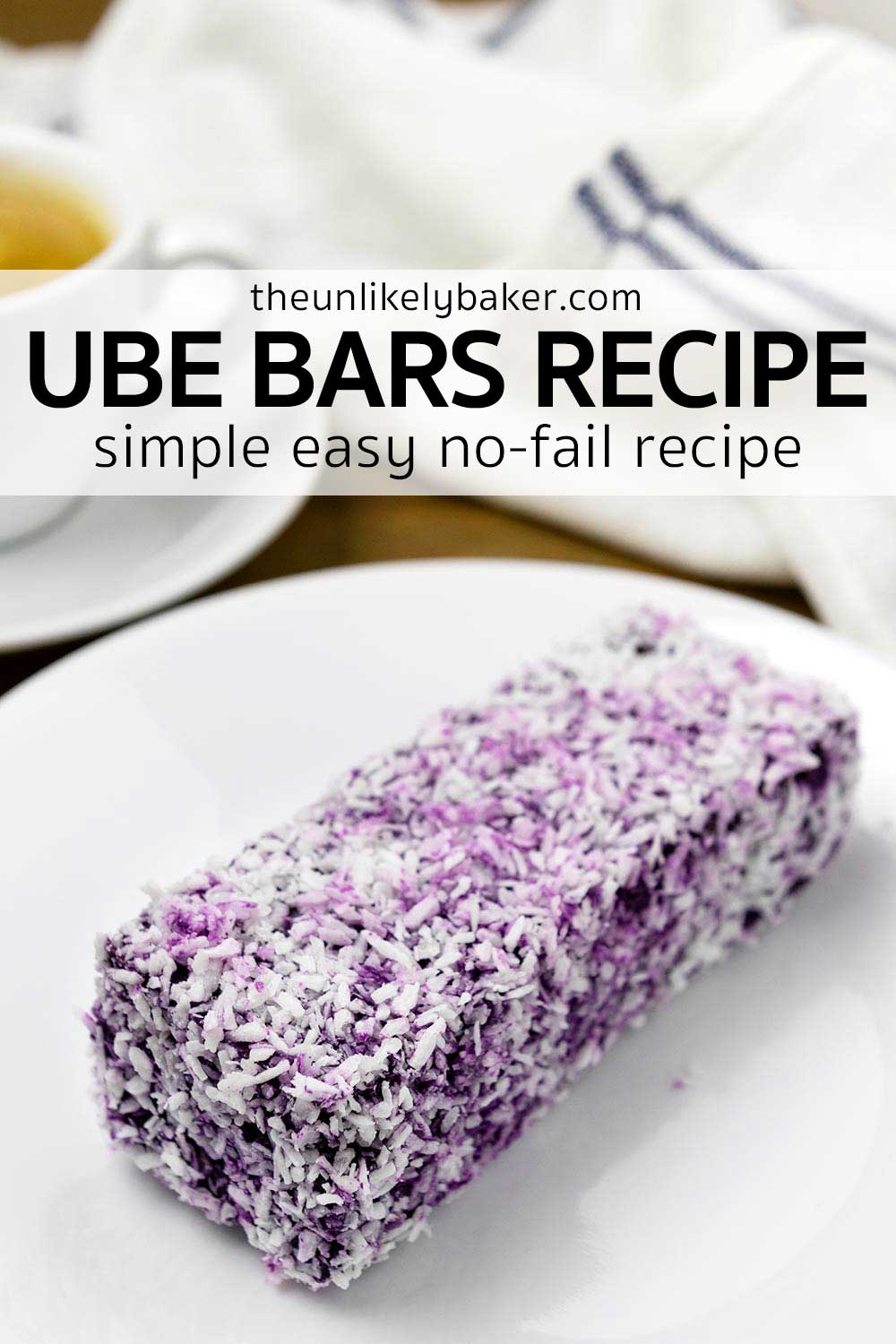 Ube Bars Recipe (Ube Bar Bread) - The Unlikely Baker®