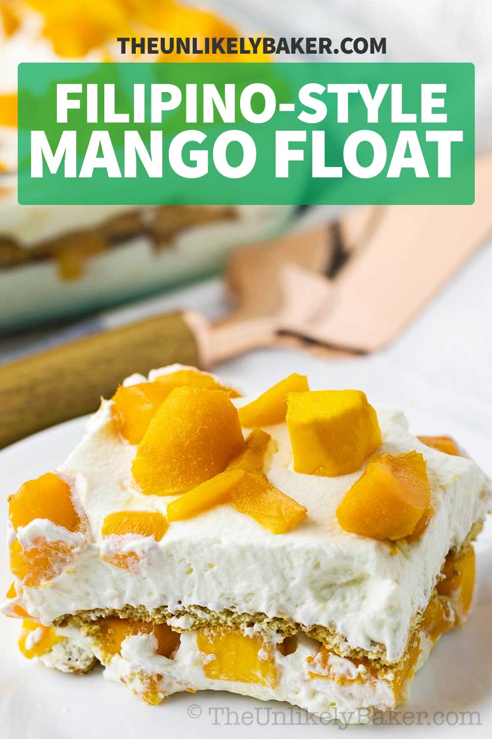 Mango Graham Cake - Filipino Mango Float (Video Recipe)