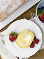 Vanilla Swiss Roll Cake Recipe - The Unlikely Baker®