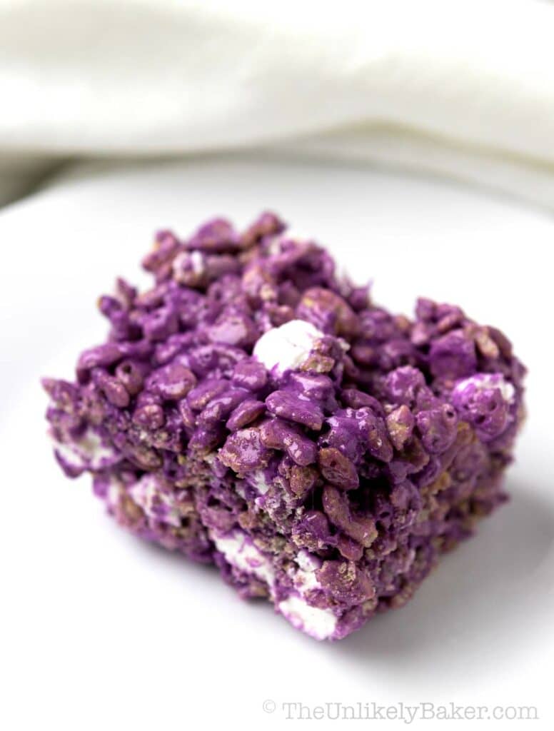 Ube Rice Krispies - The Unlikely Baker®
