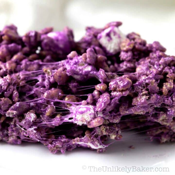 Ube Rice Krispies - The Unlikely Baker®