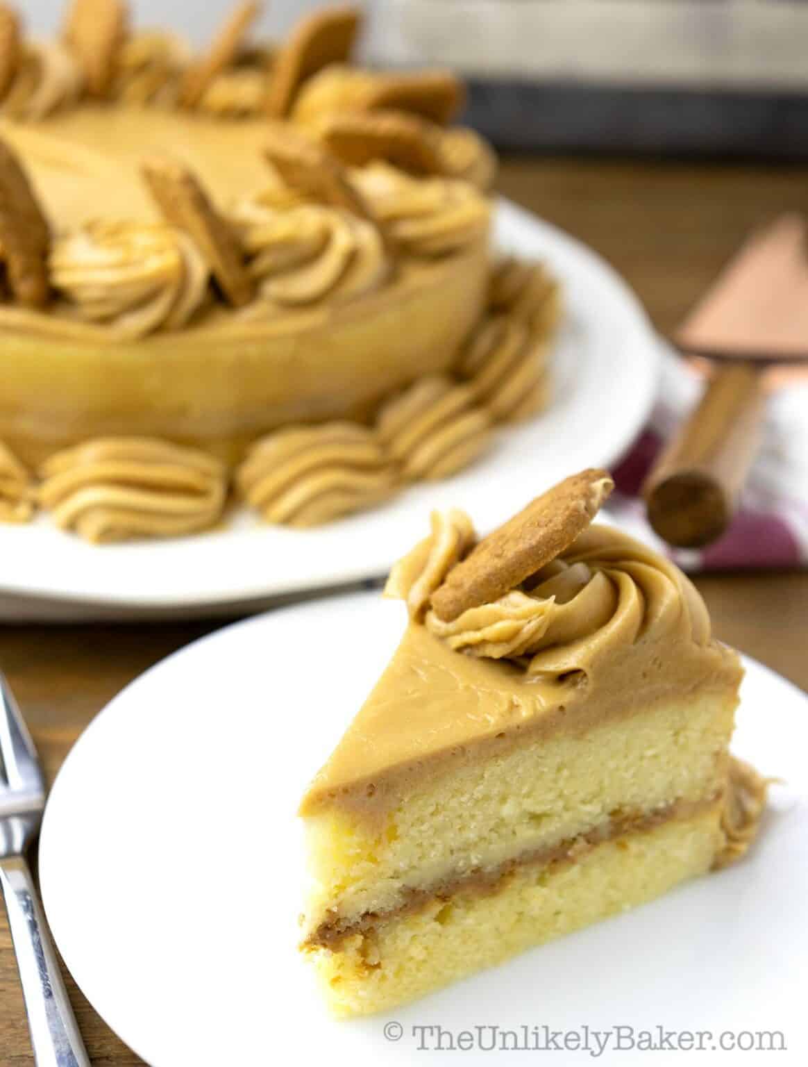 Biscoff Cake with Biscoff Frosting