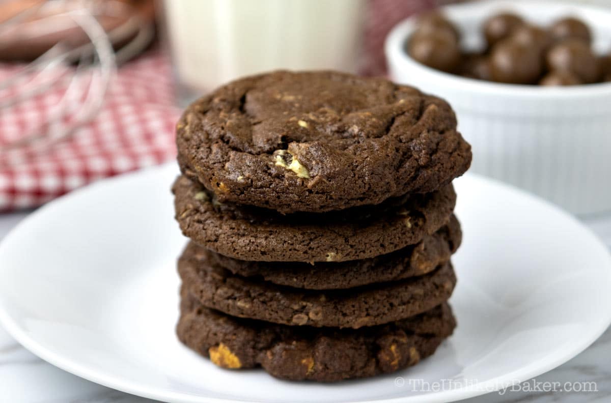 Ovaltine Cookies (Chocolate Malt Cookies)