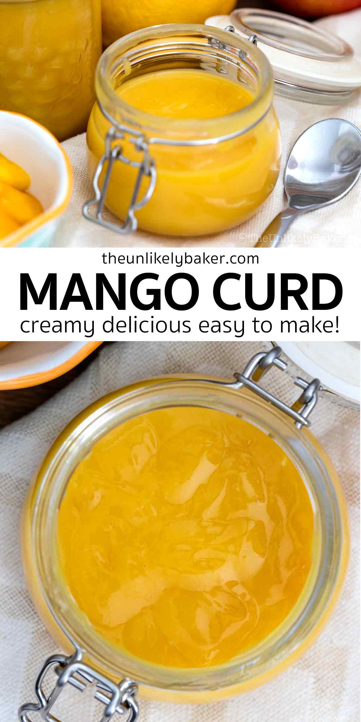 Easy Creamy Mango Curd