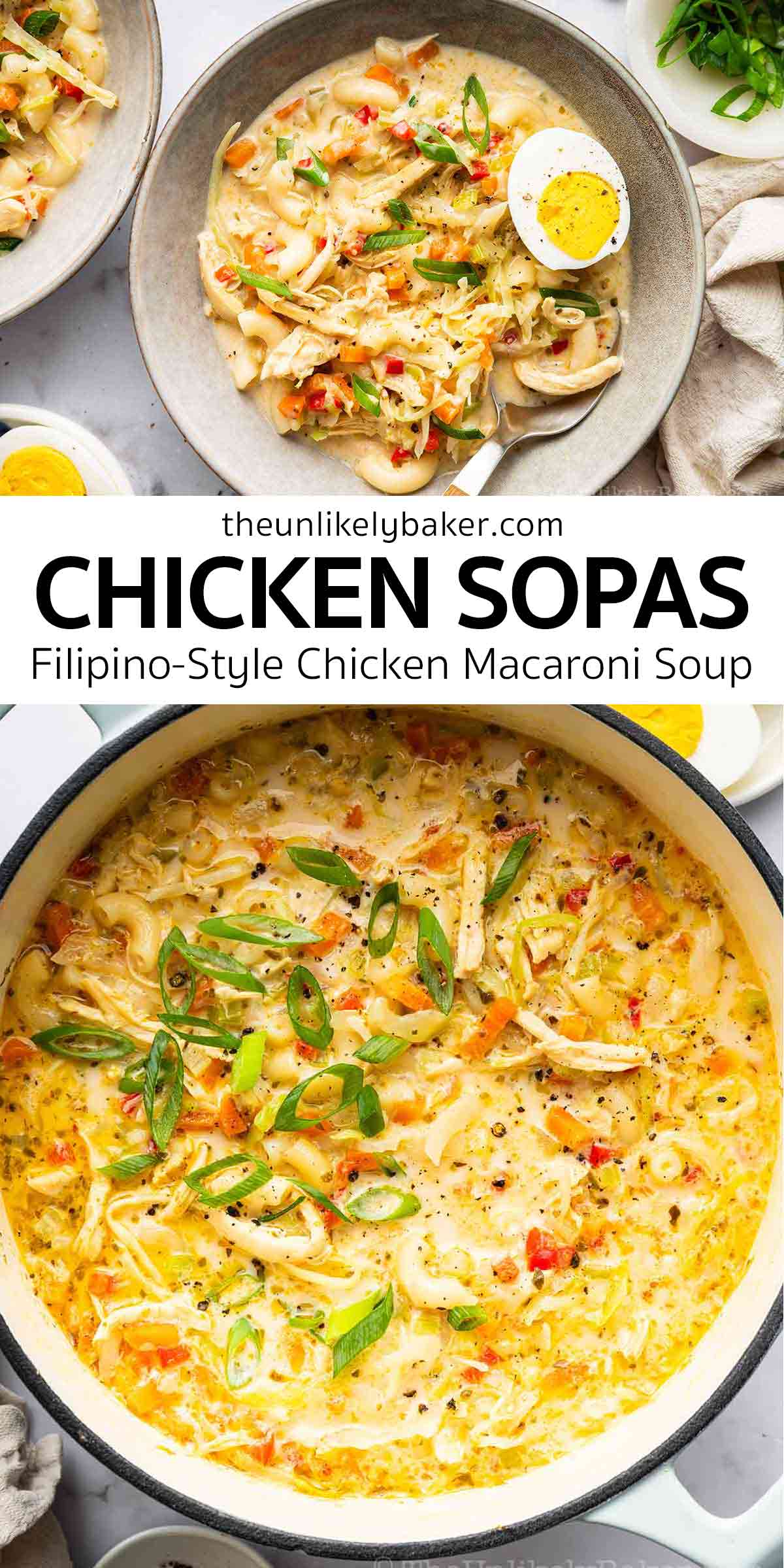 Chicken Sopas Recipe (Filipino Chicken Macaroni Soup)
